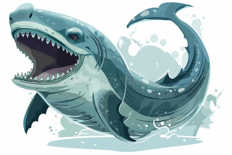 Leviathan isolated stock vector. Illustration of occultism - 364286535