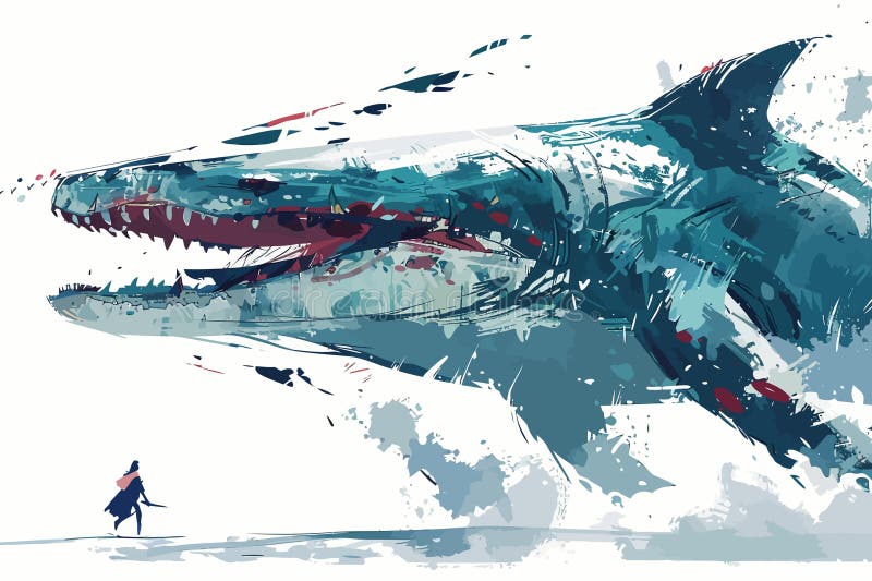 Leviathan isolated stock vector. Illustration of occultism - 364286543