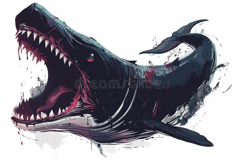 Leviathan isolated stock vector. Illustration of alchemy - 364286560