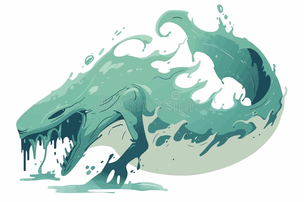 Leviathan isolated stock vector. Illustration of element - 364286572