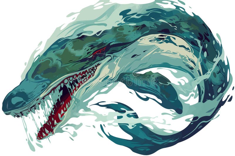 Leviathan isolated stock vector. Illustration of icon - 364286579