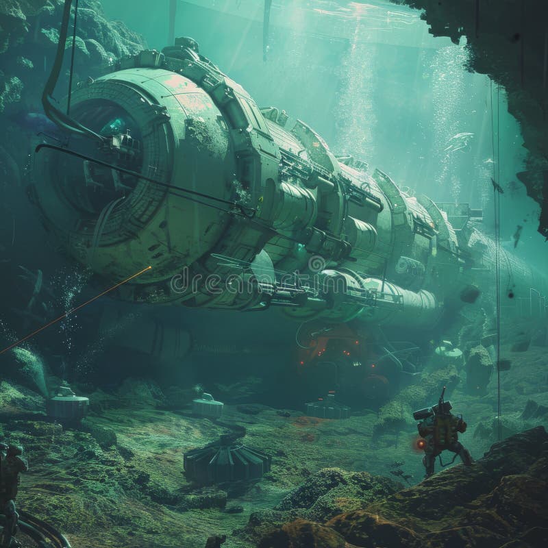 Leviathan Submarine Dock stock photo. Image of submarine - 311747934