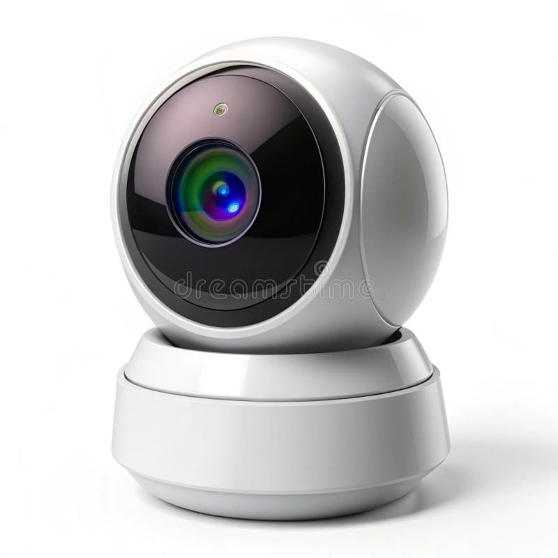 Levitating Ai Powered Smart Home Security Camera Stock Illustrations ...