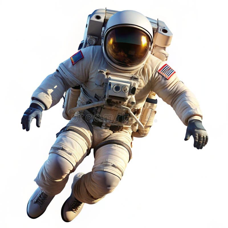 Levitating Astronaut in Space Stock Illustration - Illustration of ...