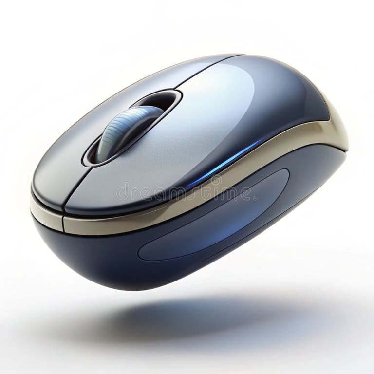Levitating Computer Mouse with Animated Clicking Stock Illustration ...