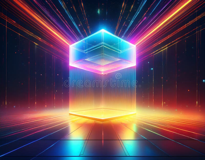 A Levitating Cube Emitting a Spectrum of Soft Glowing Lights in the ...