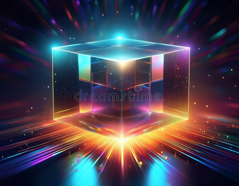 A Levitating Cube Emitting a Spectrum of Soft Glowing Lights in the ...