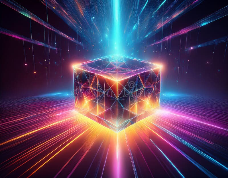 A Levitating Cube Emitting a Spectrum of Soft Glowing Lights in the ...
