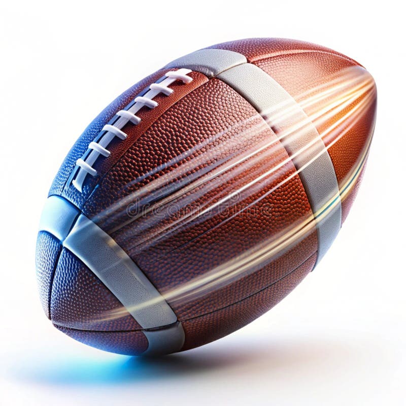 Levitating Digital Football with Motion Trails Stock Illustration ...