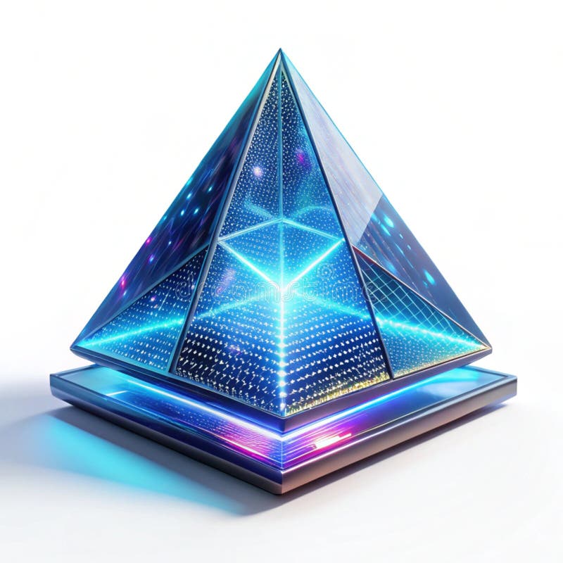 Holographic Pyramid Stock Illustrations – 583 Holographic Pyramid Stock ...
