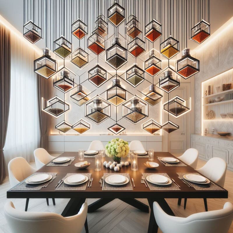 Levitating Magnetic Spice Containers Arranged in a Captivating ...