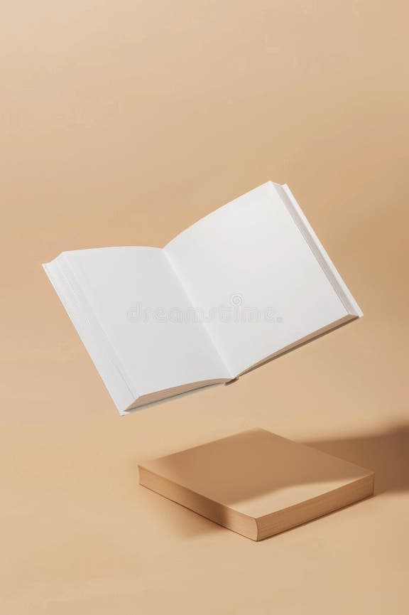 Levitating Open Book on Pastel Background - Conceptual Imagery Stock ...