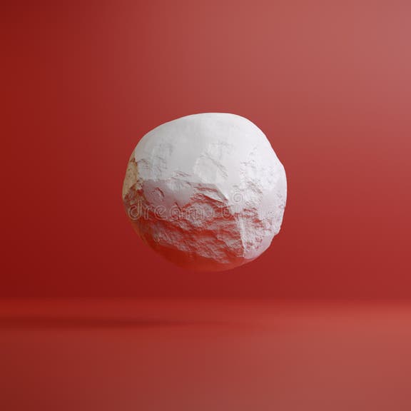 Levitating red ball stock illustration. Illustration of creative ...