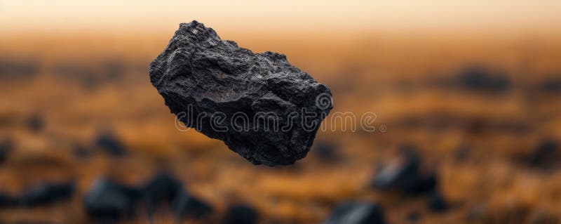 Levitating Rock Formation - Mysterious Nature Concept Stock Photo ...