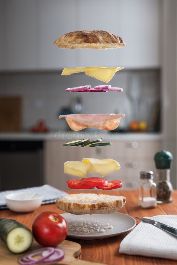 Sandwich Separate Layers Stock Photos - Free & Royalty-Free Stock ...