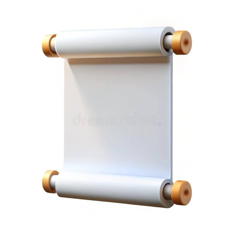 Levitating Scroll Bar with Animated Page Movement Stock Illustration ...