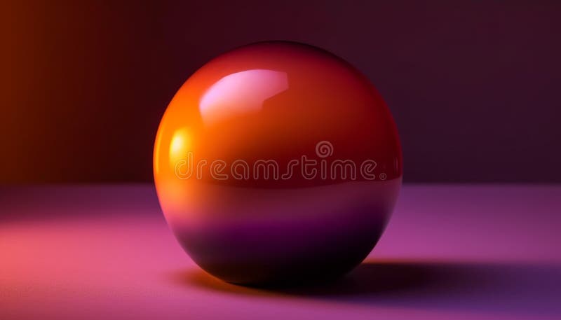 Levitating Sphere with Abstract Reflections and Glow Generated by AI ...