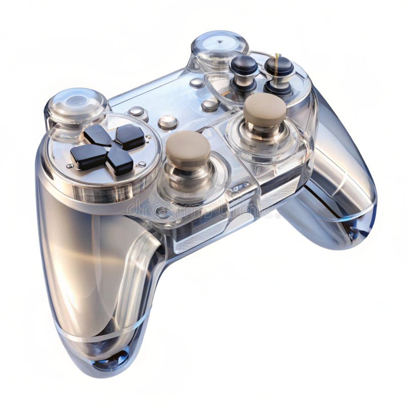Levitating Transparent Gaming Controller Stock Illustration ...