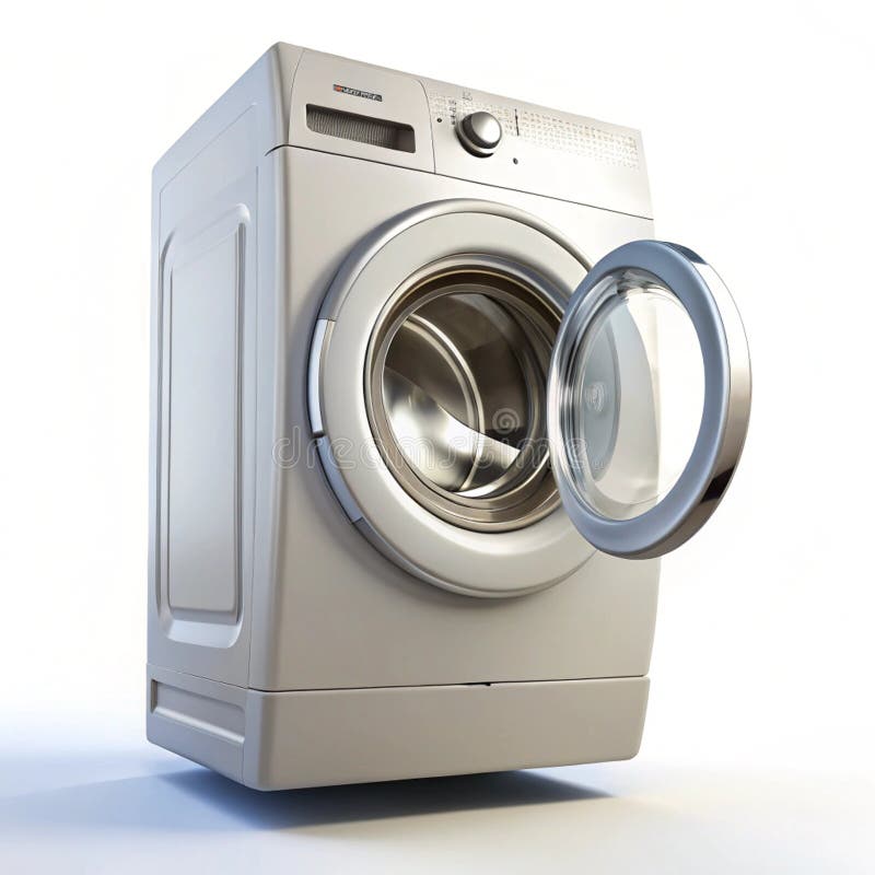 Levitating Washing Machine with Animated Spin Cycle Stock Illustration ...