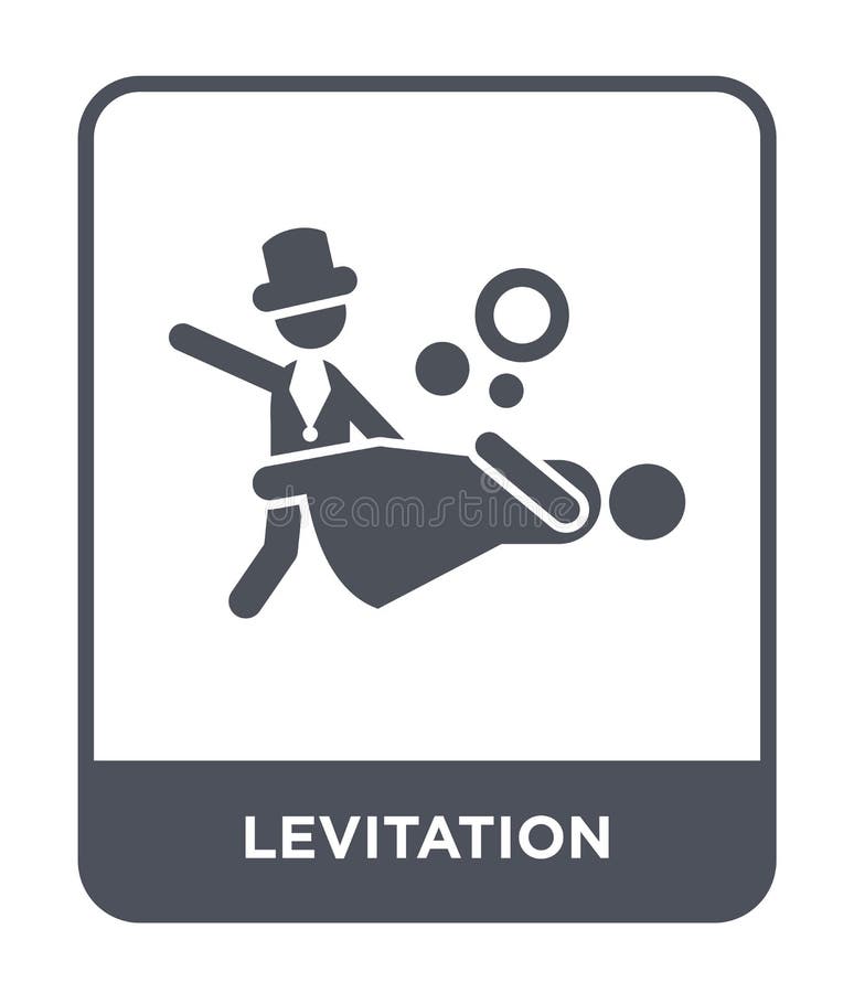 Levitation Icon Vector Sign and Symbol Isolated on White Background ...