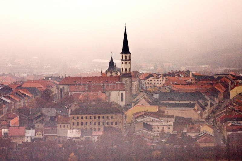 Levoca Old Town in the City Center Stock Image - Image of history ...