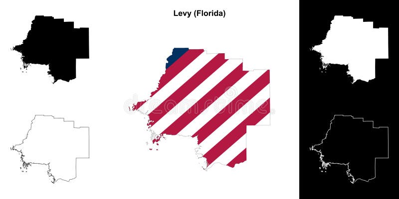 Levy outline map stock vector. Illustration of detailed - 323866579