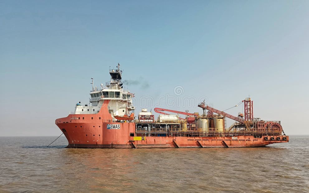 Lewek Altair Maritime Supply Ship Stock Photo - Image of maritime, ship ...