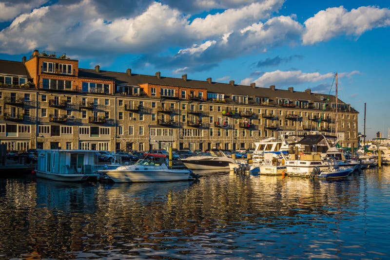 Lewis Wharf, on the Waterfront of the North End, in Boston, Mass ...