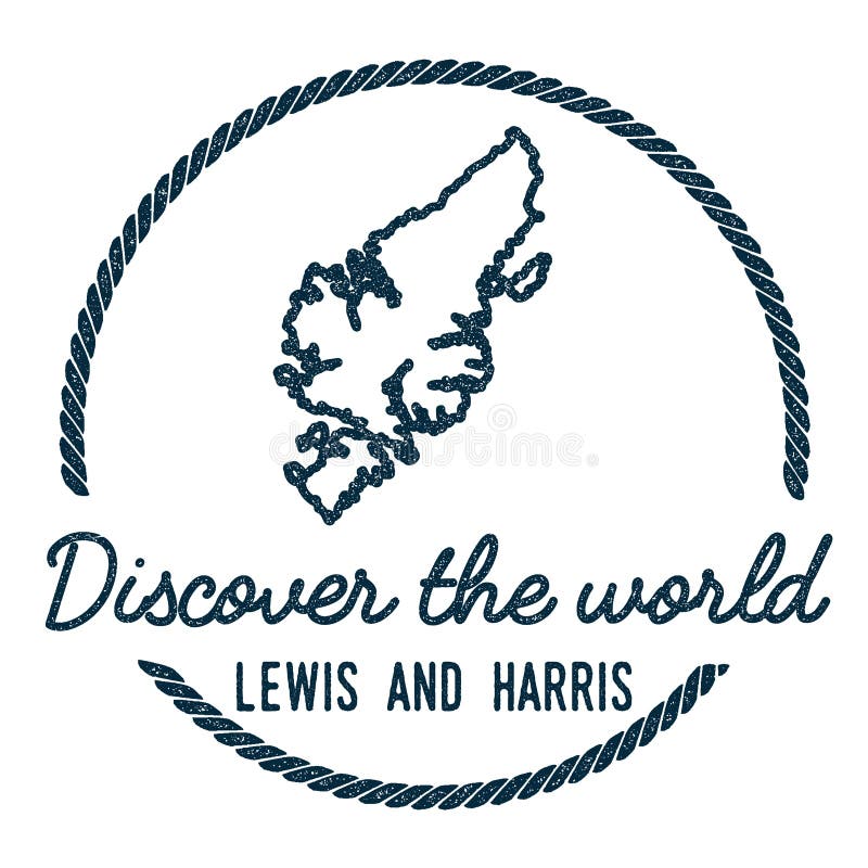 Lewis y Harris Map Outline ilustración del vector. Ilustración de ...