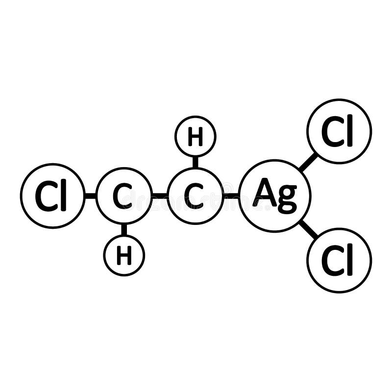 Lewisite Chemical Weapon Molecule. Skeletal Formula. Stock Vector ...