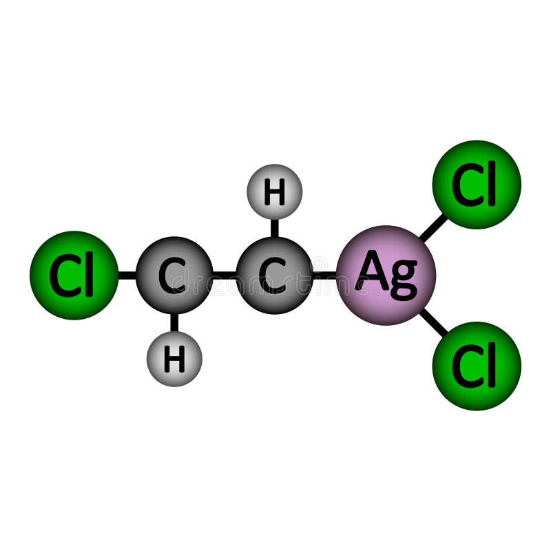 Lewisite Chemical Weapon Molecule. Skeletal Formula. Stock Vector ...