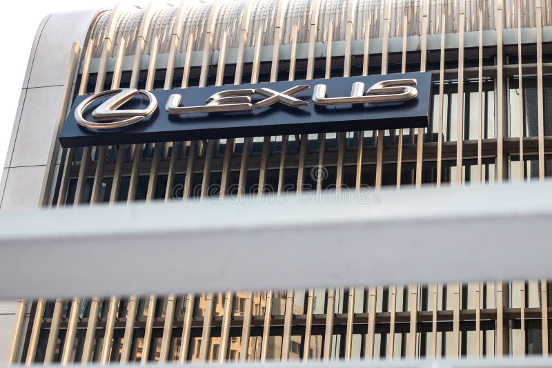 A Lexus car caught fire editorial stock photo. Image of city - 287629058