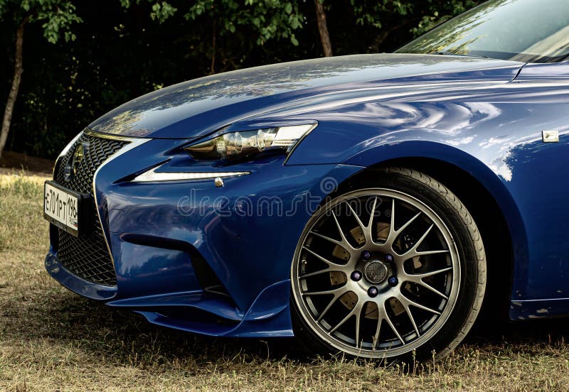 Lexus is 250 in the forest editorial stock photo. Image of convertible ...
