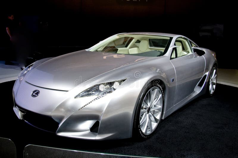 Lexus LF-a Concept editorial stock photo. Image of engine - 10830503