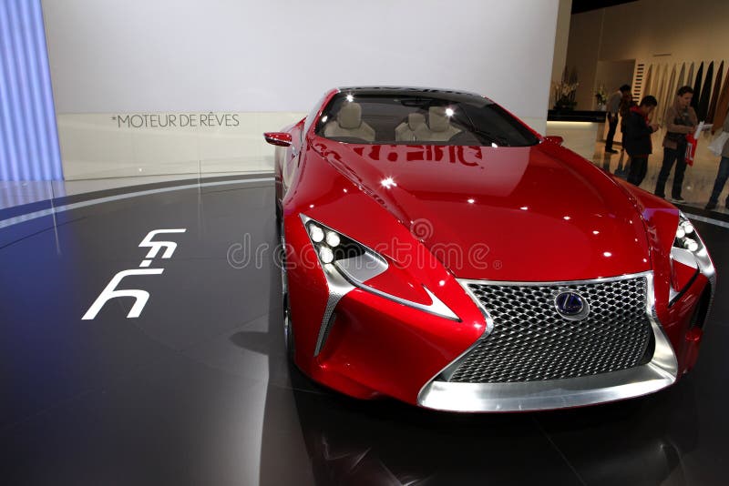 Geneva 2012 - Lexus hybrid editorial photography. Image of cars - 23897042