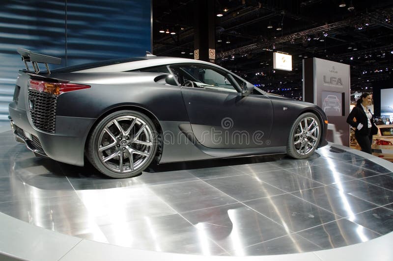 Lexus LFA model 2010 editorial photo. Image of platform - 13181271