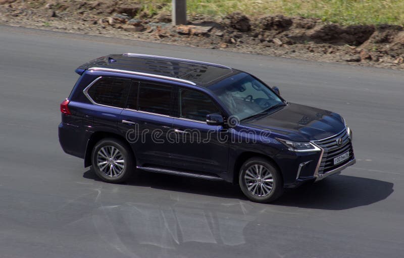 Lexus LX570 Rides on the Road Editorial Photography - Image of asphalt ...