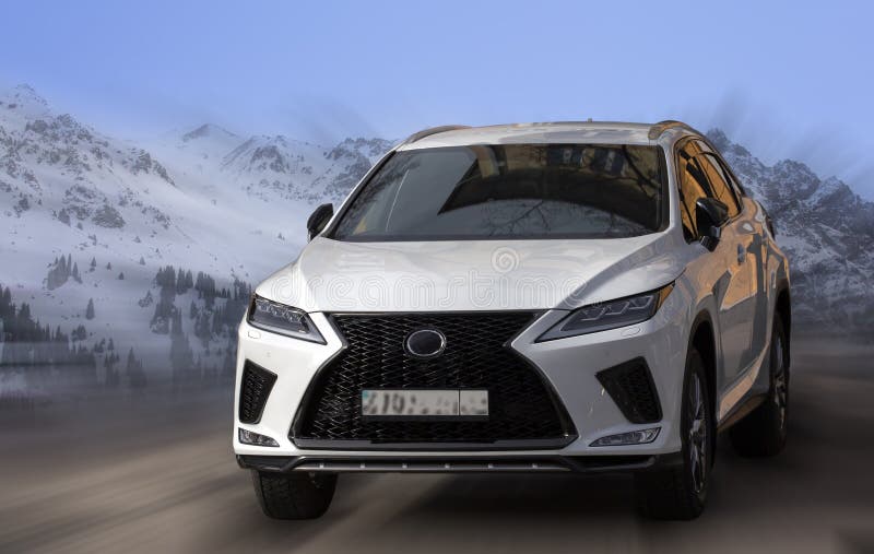 Lexus white car. stock image. Image of background, movement - 270989621