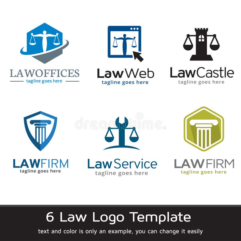 Ley Logo Template Design Vector Ilustración del Vector - Ilustración de ...