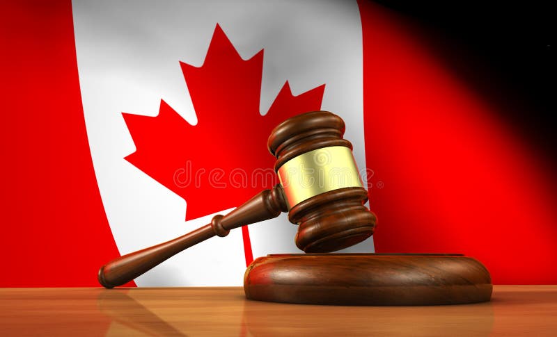 Ley Y Justicia Canadienses Concept Stock de ilustración - Ilustración ...