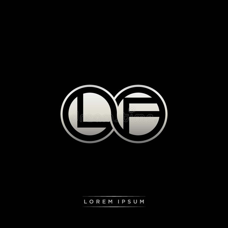 LF Initial Letter Linked Circle Capital Monogram Logo Modern Template ...