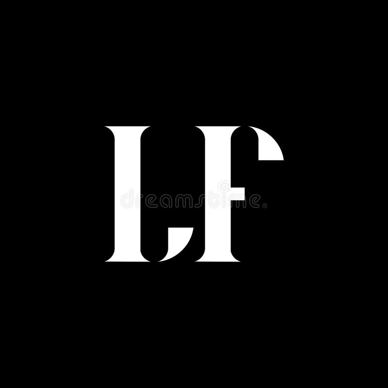 LF L F Letter Logo Design. Initial Letter LF Uppercase Monogram Logo ...