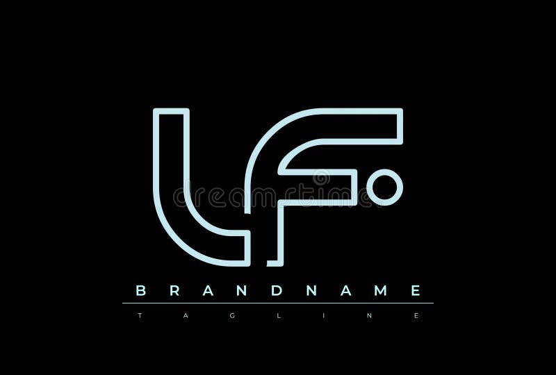 LF Technology Letter Logo Template Stock Vector - Illustration of ...