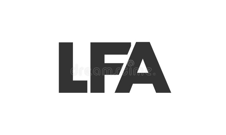LFA Logo Design Template with Strong and Modern Bold Text. Initial ...