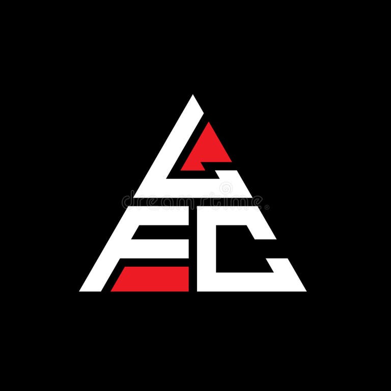 LFC Triangle Letter Logo Design with Triangle Shape. LFC Triangle Logo ...