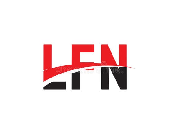 LFN Letter Initial Logo Design Stock Vector - Illustration of brand ...