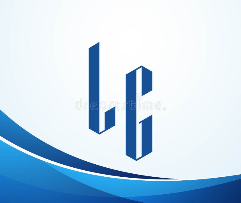 LG Alphabet Letter Logo Design Template Elements Stock Vector ...