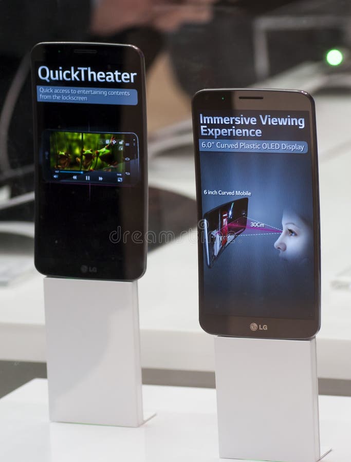 New Lg Flex, Mobile World Congress 2014 Editorial Stock Photo - Image ...