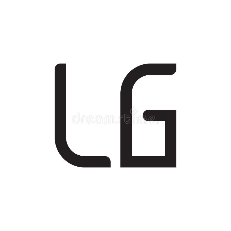 Lg Initial Letter Vector Logo Icon Stock Vector - Illustration of ...