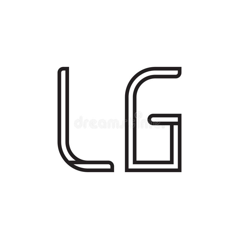 Lg Initial Letter Vector Logo Icon Stock Vector - Illustration of ...